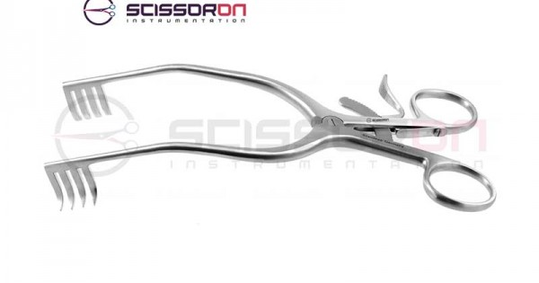 Adson Self-Retaining Cerebellar Retractor Curved Shanks Sharp Ends